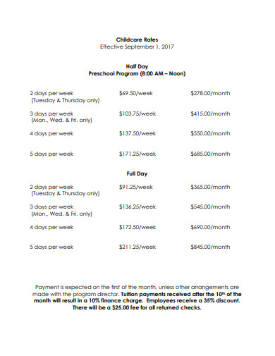 Preschool Daily Report - 5+ Examples, Format, Pdf