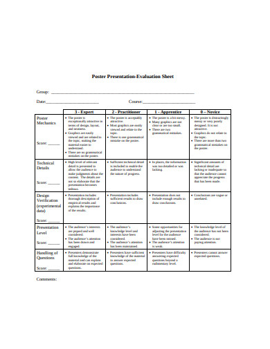 Evaluation Sheet - 22+ Examples, Format, Pdf | Examples