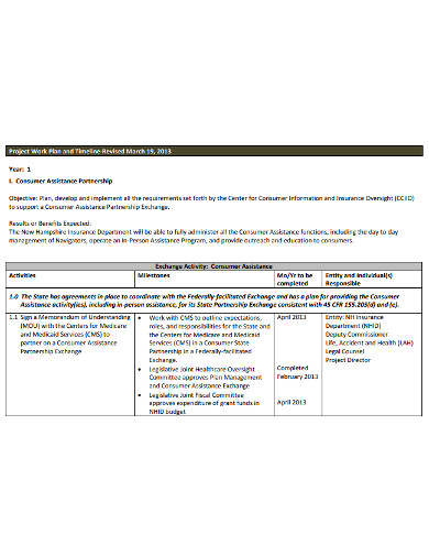 Project Work Plan - 30+ Examples, Format, Pdf | Examples