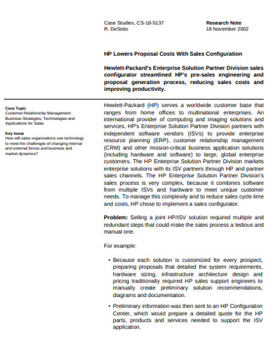 Sales Proposal Examples - 15+ Templates | Examples