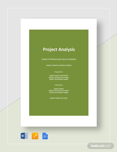 Project Analysis - 18+ Examples, Format, Pdf | Examples