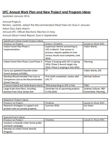 FREE 19 Project Work Plan Examples Templates PDF Examples