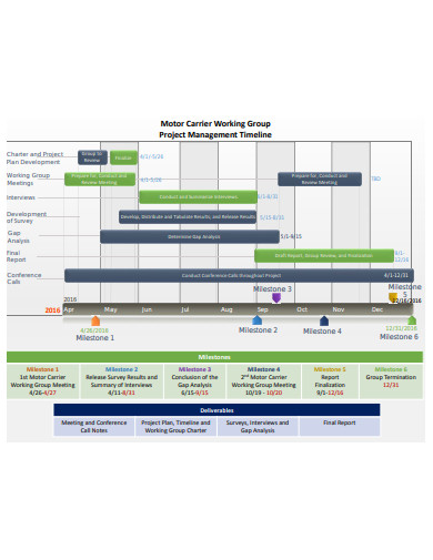 Management Timeline - 17+ Examples, Format, Pdf | Examples