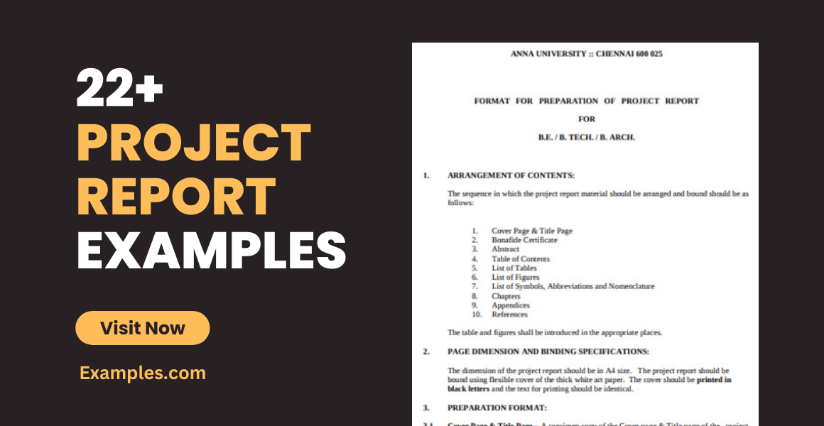 Project Report - 22+ Examples, Format, Pdf | Examples