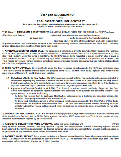 Sales Addendum - 18+ Examples, Format, Pdf | Examples