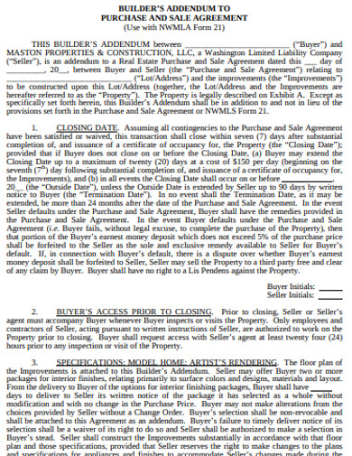 Sales Addendum - 18+ Examples, Format, Pdf | Examples