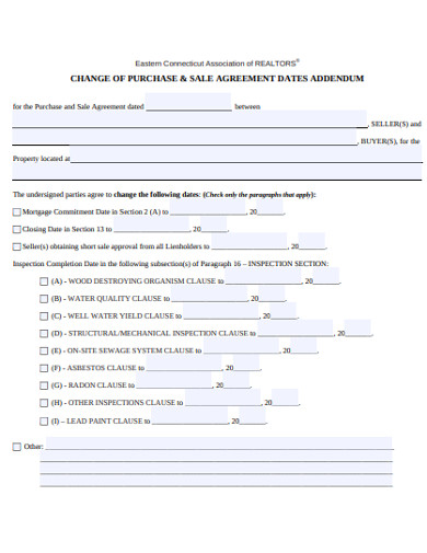 Sales Addendum - 18+ Examples, Format, Pdf | Examples