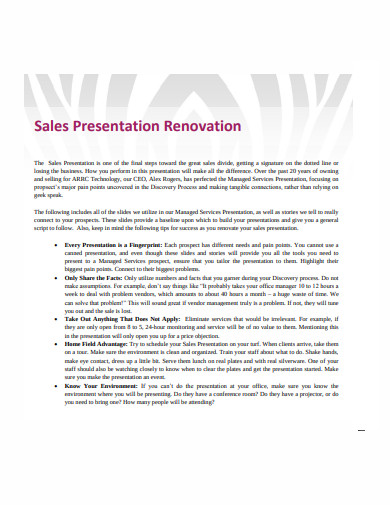 Sales Presentation - 15+ Examples, Format, Doc, PDF