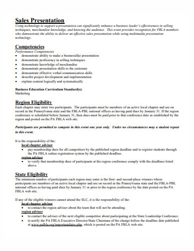 Sales Presentation - 15+ Examples, Format, Doc, PDF