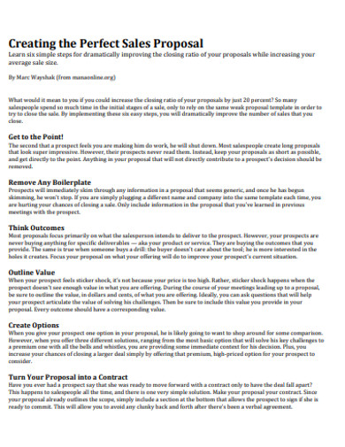 Sales Proposal Examples - 15+ Templates | Examples