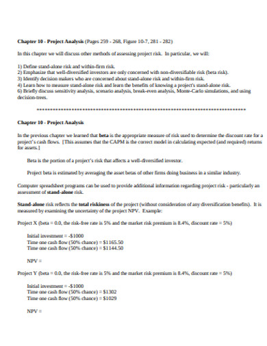 Project Analysis - 18+ Examples, Format, Pdf | Examples