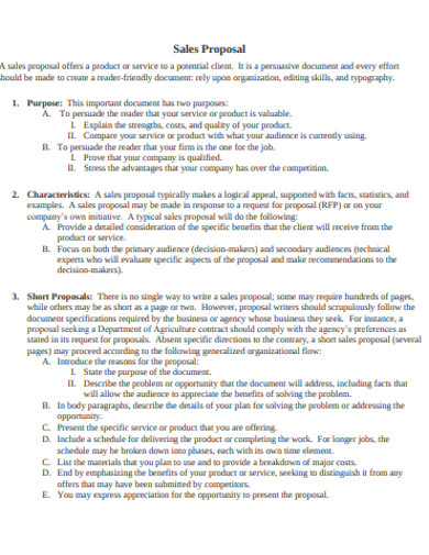 Sales Proposal Examples - 15+ Templates | Examples