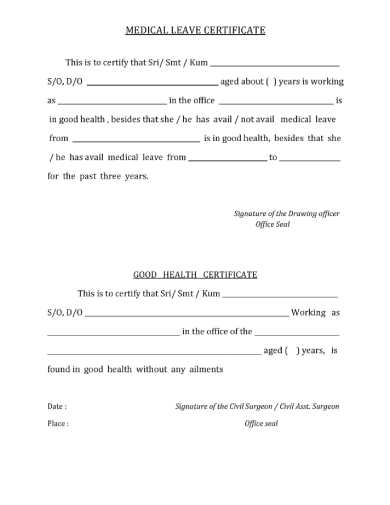 Medical Leave Certificate - 15+ Examples, Format, Pdf | Examples