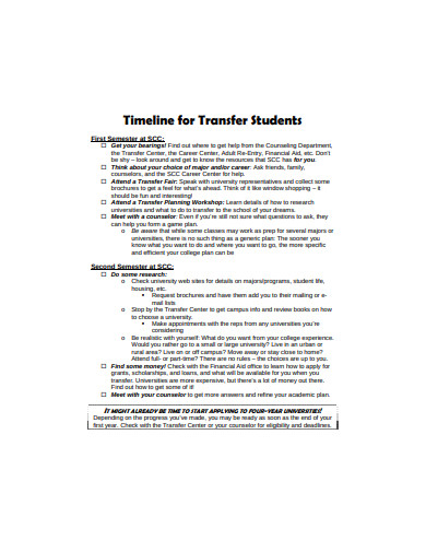Student Timeline - 17+ Examples, Format, Pdf | Examples
