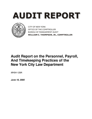 HR Audit Report - 10+ Examples, Format, Pdf | Examples