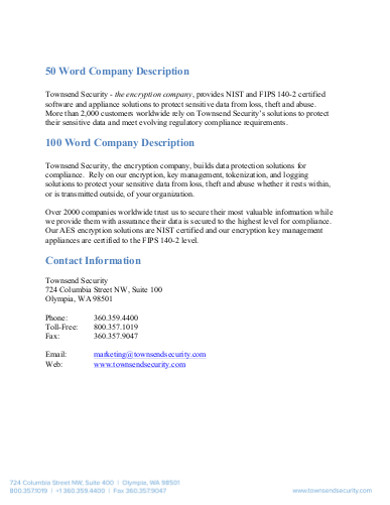 Company Description 22 Examples Format Pdf Examples
