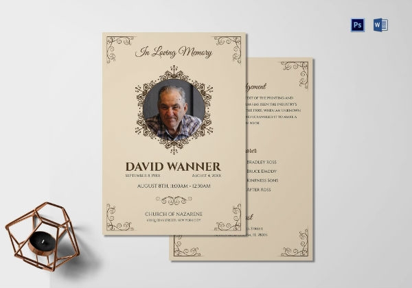 Memorial Service Program - 12+ Examples, Format, Pdf | Examples