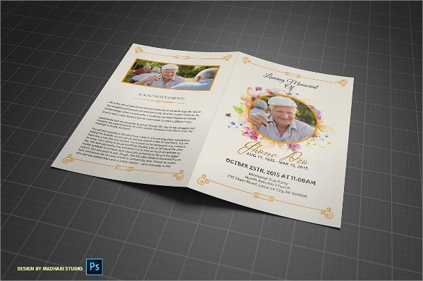 Memorial Service Program - 12+ Examples, Format, Pdf | Examples