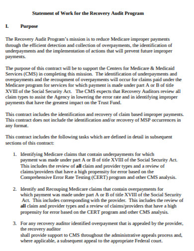 28+ Statement of Work Examples in PDF | MS Word | Pages | Google Docs ...