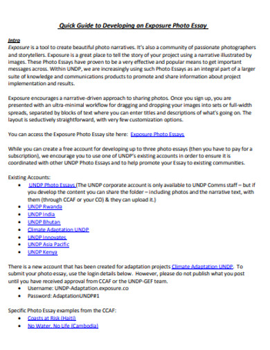 Photo Essay - 16+ Examples, Format, Pdf | Examples