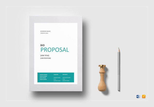 Bid Proposal - 22+ Examples, Format, Pdf | Examples