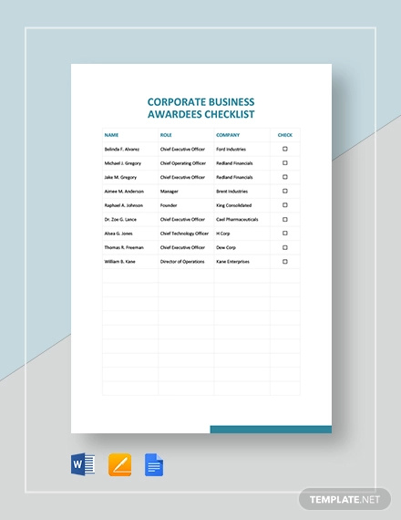 Business Checklist - 8+ Examples, Format, Pdf | Examples