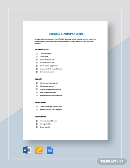 Business Checklist - 8+ Examples, Format, Pdf
