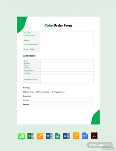 Product Order Form - 10+ Examples, Format, Pdf | Examples