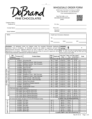 Product Order Form - 10+ Examples, Format, Pdf | Examples