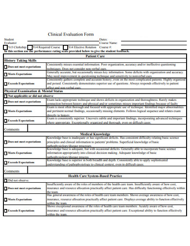 Evaluation Form - 20+ Examples, Format, Pdf | Examples