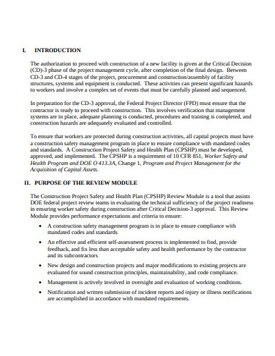 Construction Project Plan - 9+ Examples, Format, Pdf | Examples