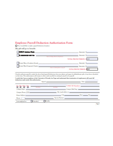Payroll Authorization Form - 18+ Examples, Format, Sample | Examples