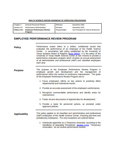 37+ Employee Reviews Examples in PDF | Examples