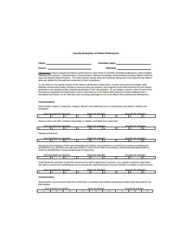 Faculty Evaluation - 18+ Examples, Format, Pdf | Examples