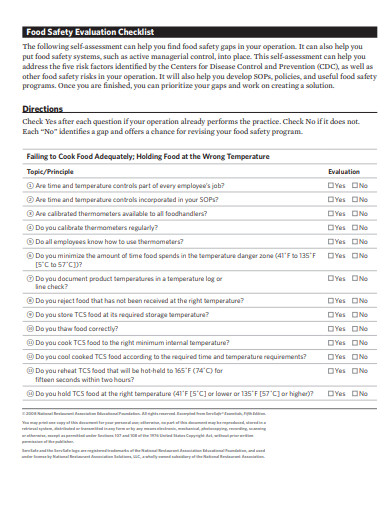 Evaluation Checklist - 18+ Examples, Format, Pdf | Examples