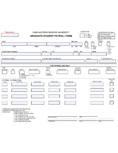 Payroll Form - 18+ Examples, Format, Sample | Examples