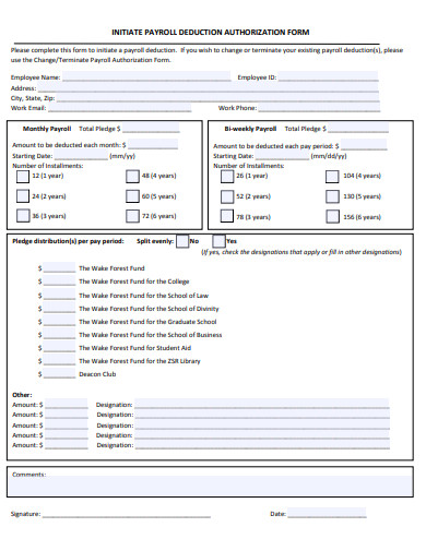 Payroll Authorization Form - 18+ Examples, Format, Sample | Examples