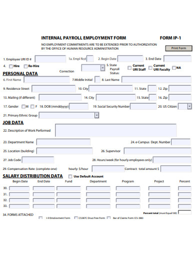 Payroll Form - 18+ Examples, Format, Sample | Examples