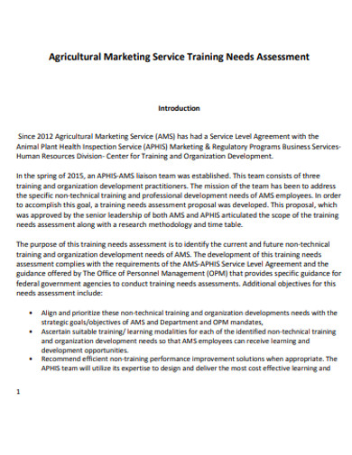 Training Needs Assessment - 11+ Examples, Format, Pdf | Examples