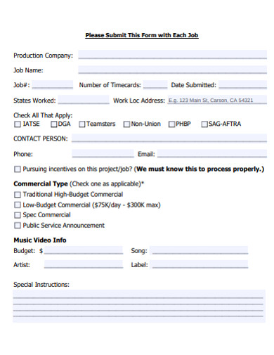 Payroll Form - 18+ Examples, Format, Sample | Examples