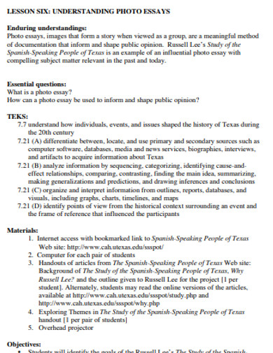 Photo Essay - 16+ Examples, Format, Pdf | Examples