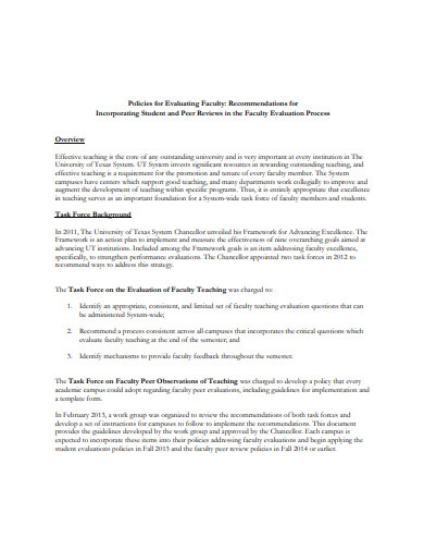 Faculty Evaluation - 18+ Examples, Format, Pdf | Examples