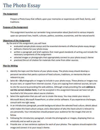 Photo Essay 14 Examples Format Pdf Examples