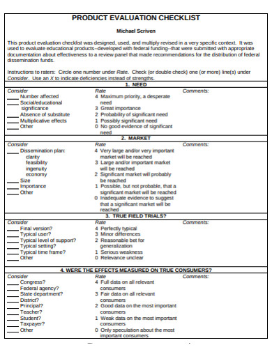 Product Evaluation - 17+ Examples, Format, Pdf | Examples