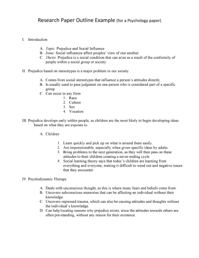  How To Write A College Research Paper Outline How To Write A College 