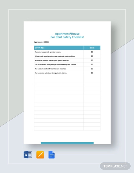 Safety and Security Checklist - 11+ Examples, Format, Pdf | Examples