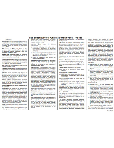 Construction Purchase Order - 8+ Examples, Format, Pdf | Examples