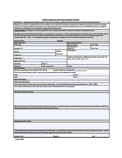 Employee Incident Report - 12+ Examples, Format, Pdf | Examples