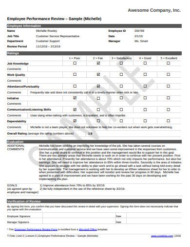 37+ Employee Reviews Examples in PDF | Examples