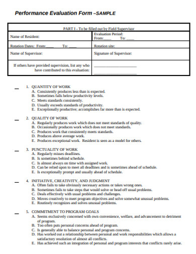Evaluation Form - 20+ Examples, Format, Pdf | Examples